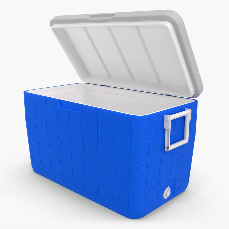 3d 48 quart cooler blue