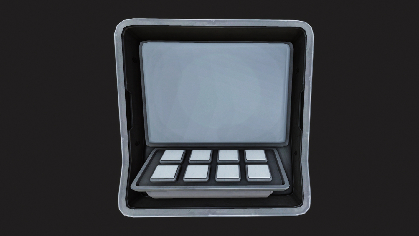 terminal console 3d model