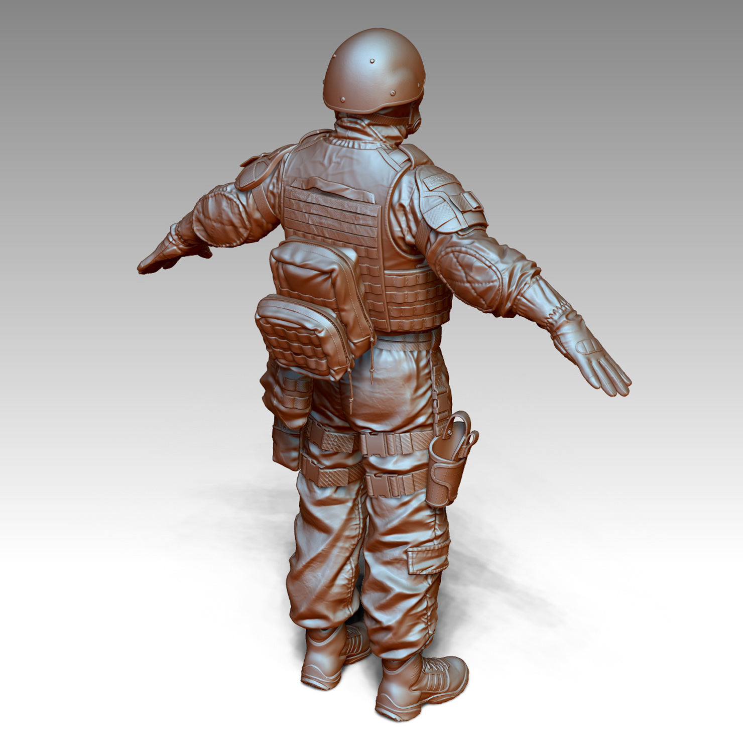 3d zbrush sas soldier set model