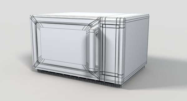 commercial microwave 3d model