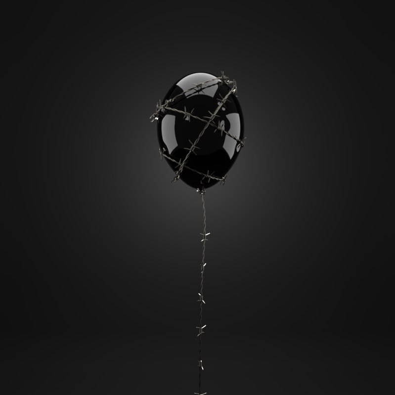 3d idea barbed wire balloon