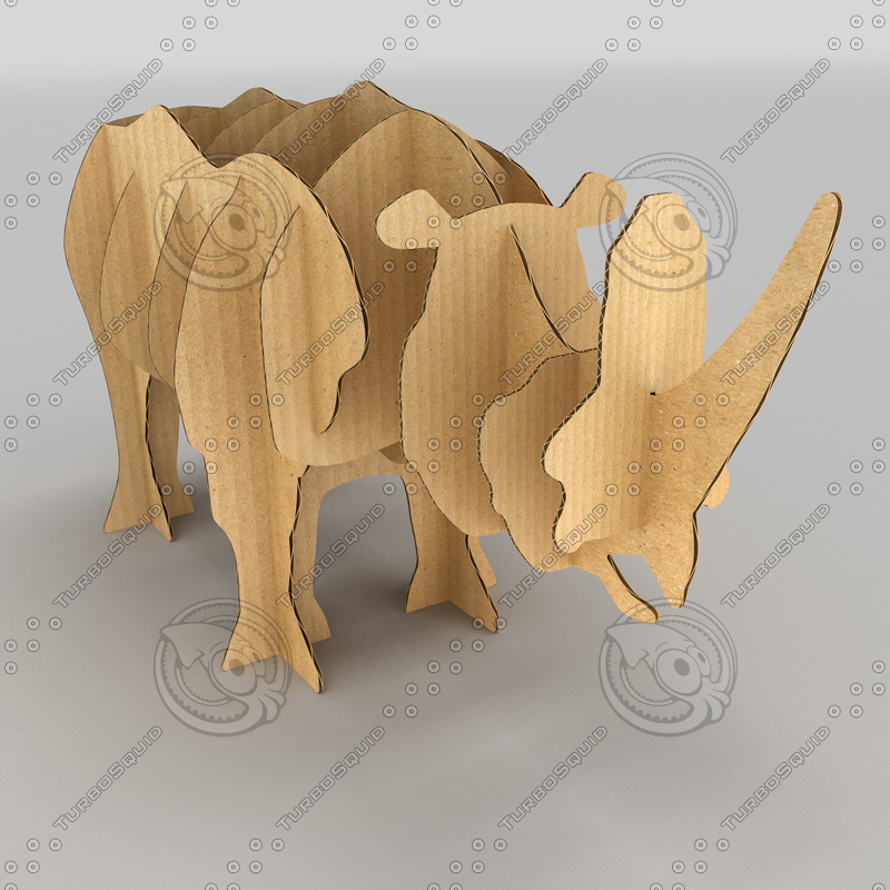 rhino cardboard 3d x