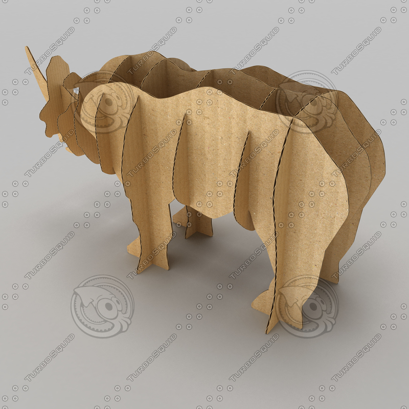 rhino cardboard 3d x