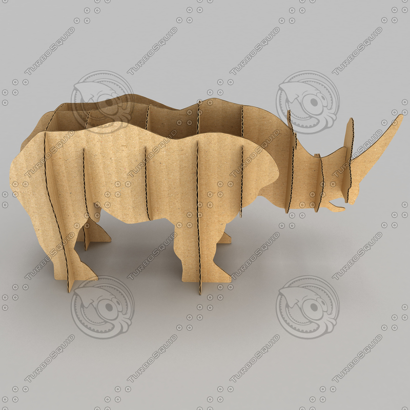 rhino cardboard 3d x