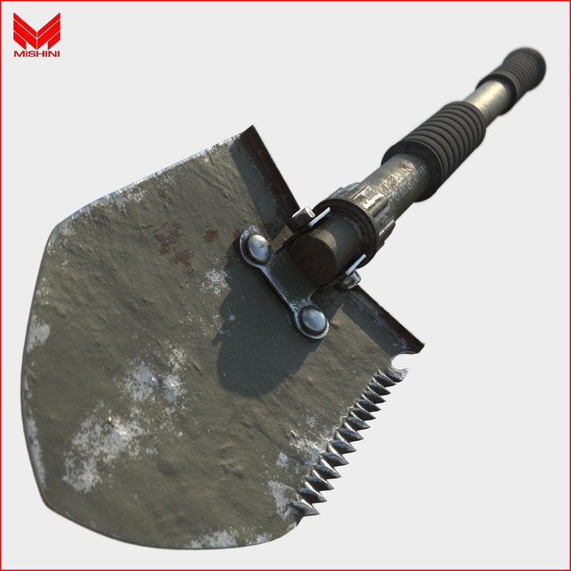 military shovel 3d obj