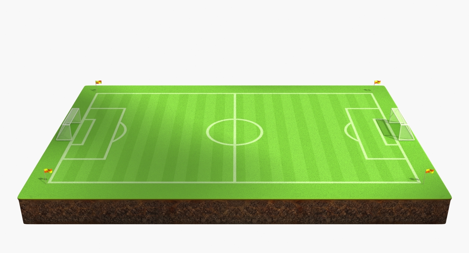 soccer field 3d model