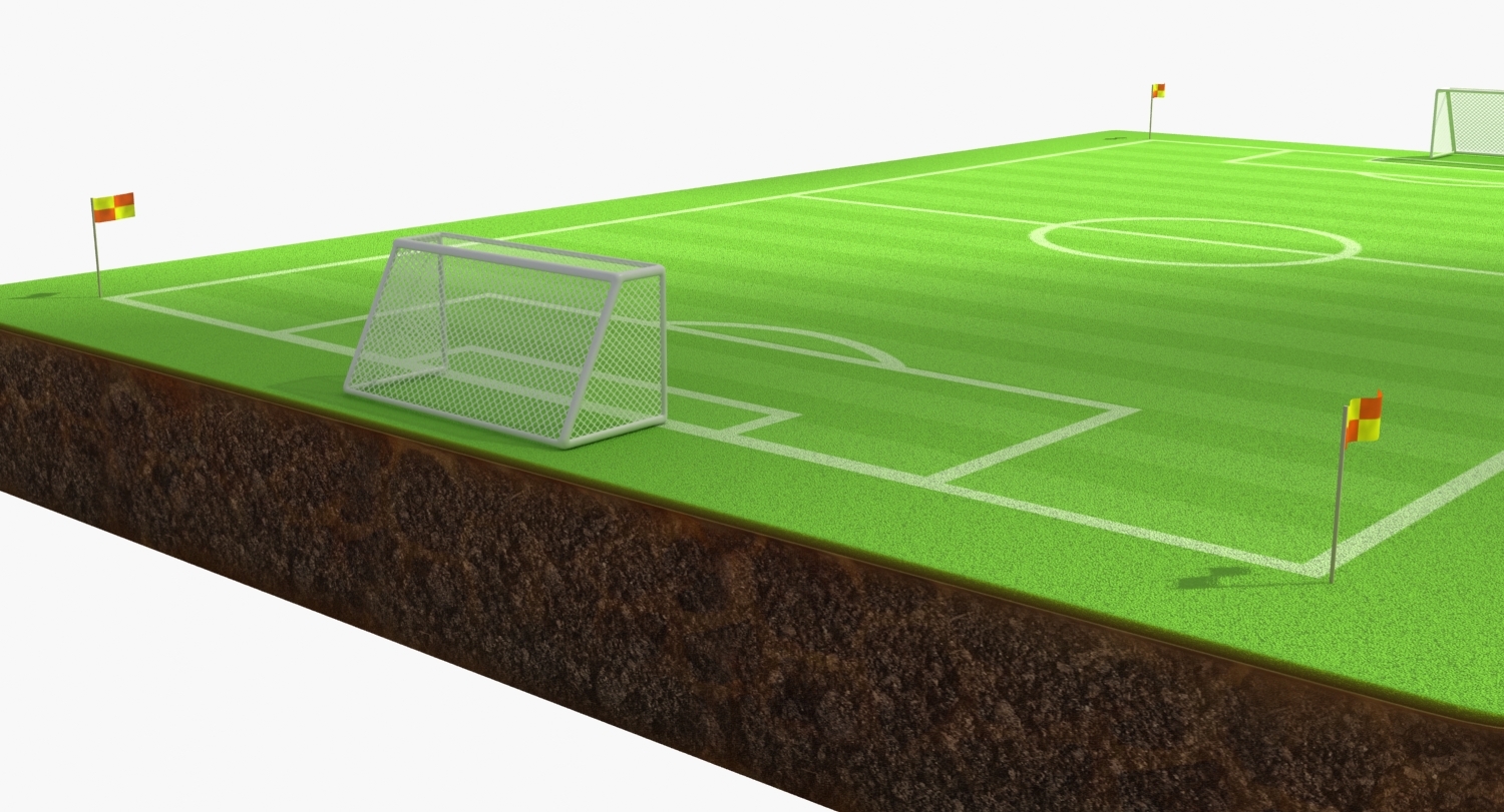 soccer field 3d model