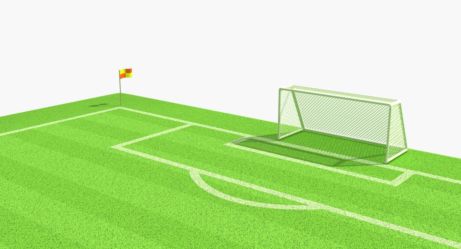 soccer field 3d model