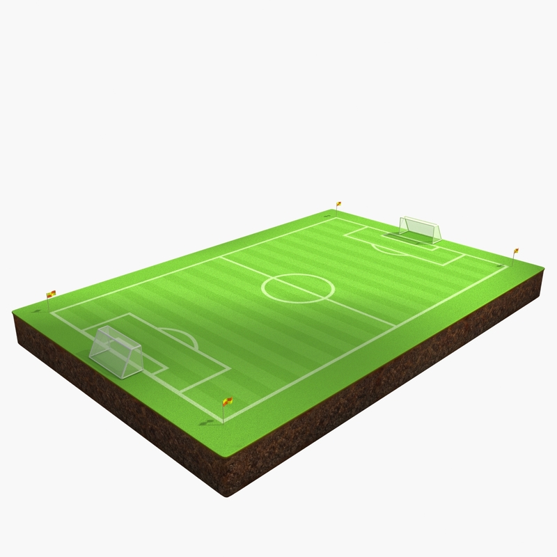 soccer field 3d model