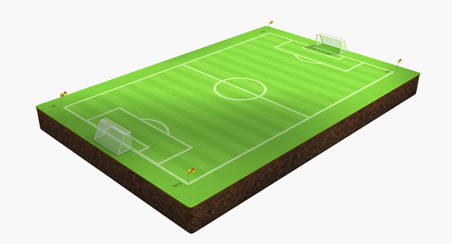 soccer field 3d model