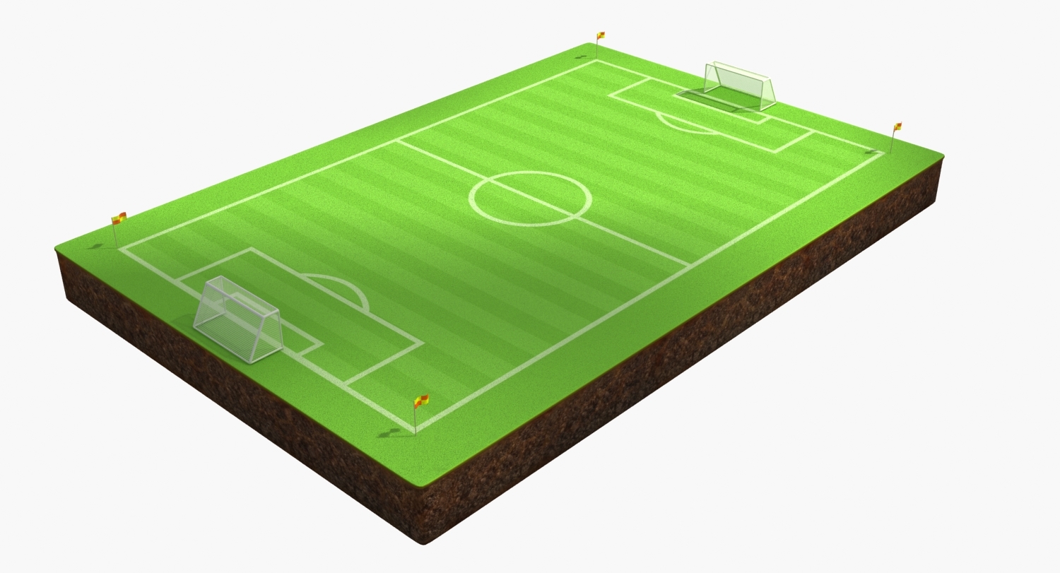 soccer field 3d model