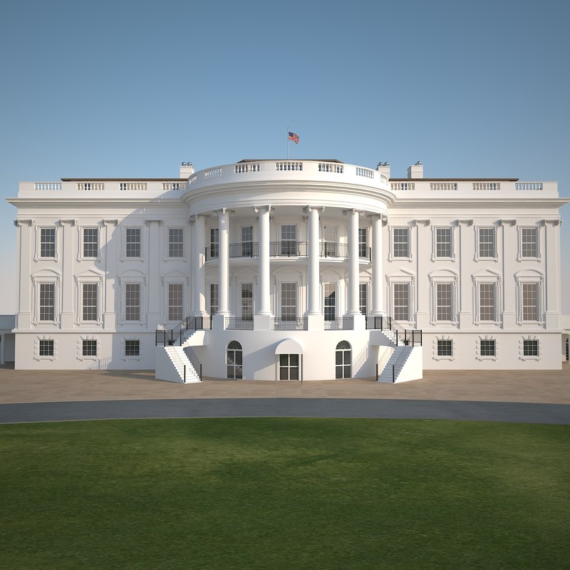 3d model white house u
