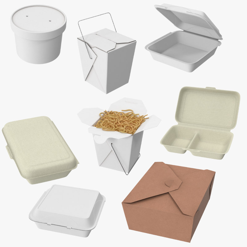 3d model takeout boxes