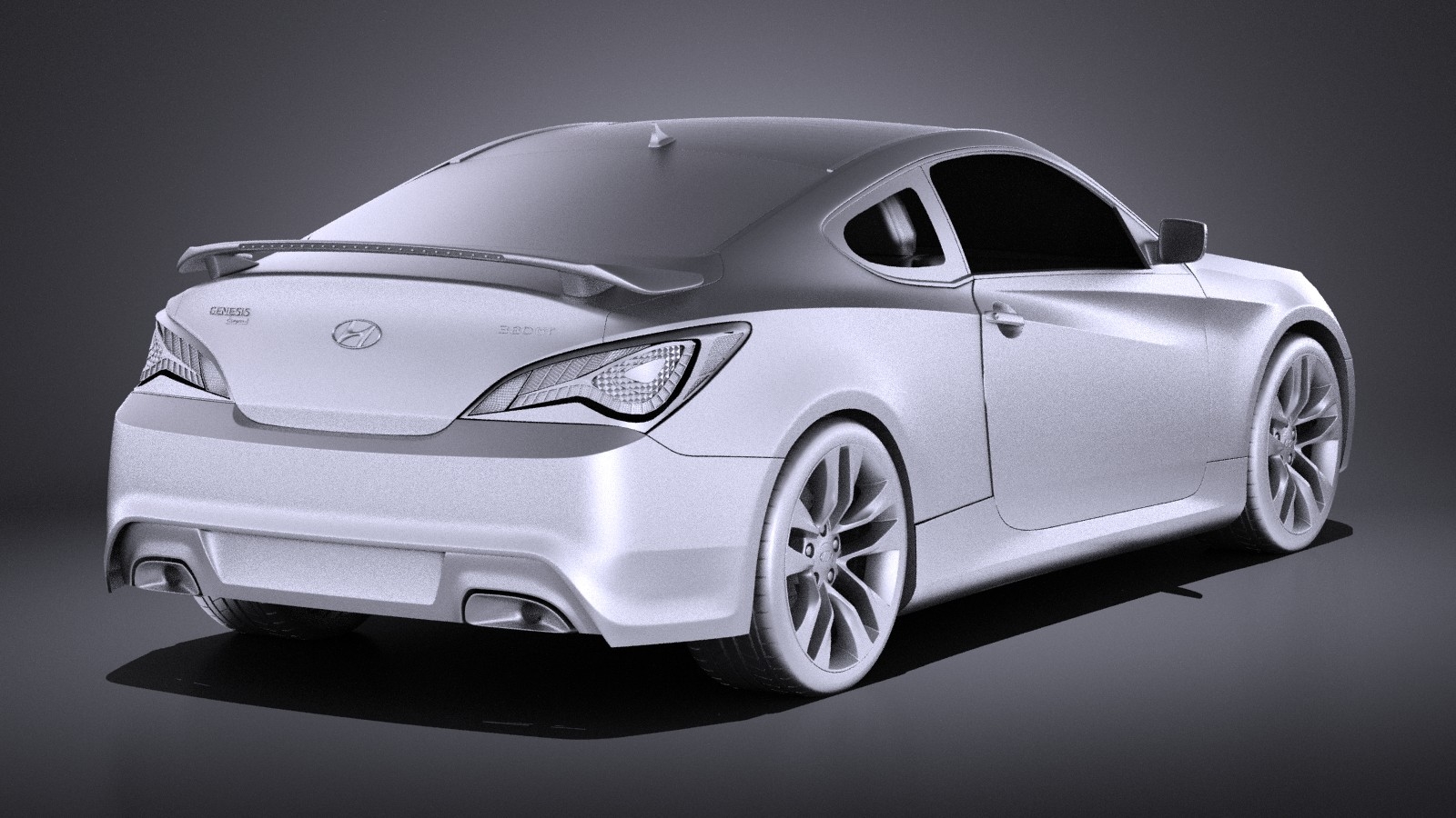 3d model hyundai genesis coupe