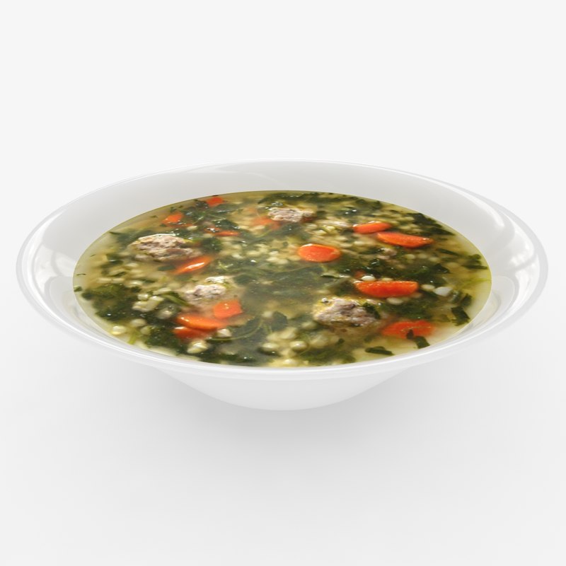 bowl soup 3d model