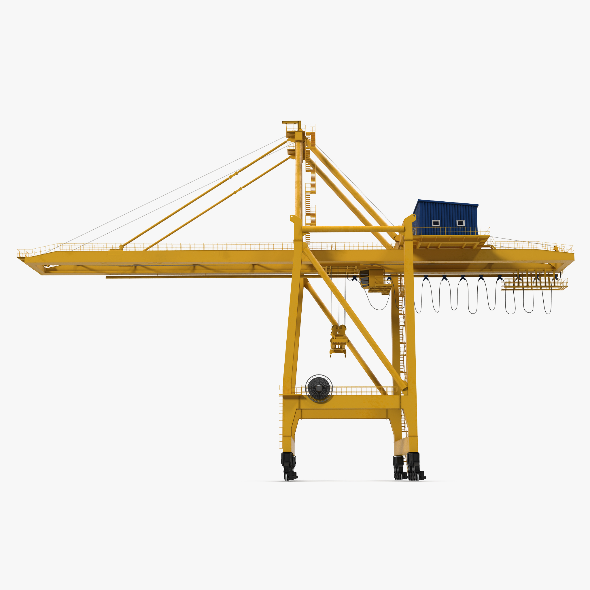 3d quayside container crane model