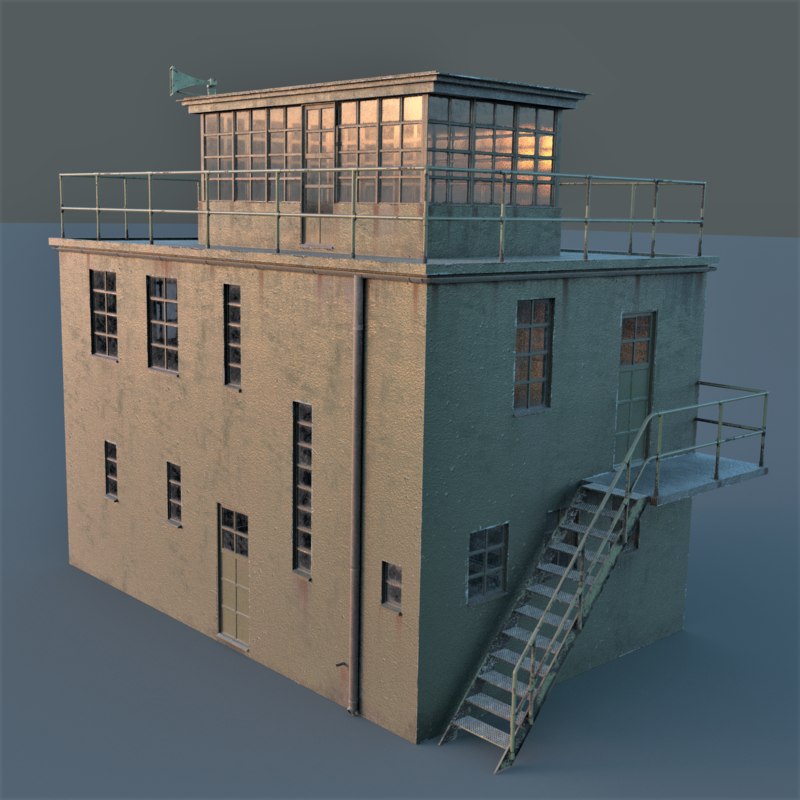 3d ww2 control tower