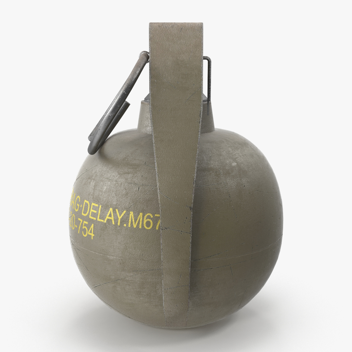 3d model m67 hand grenade