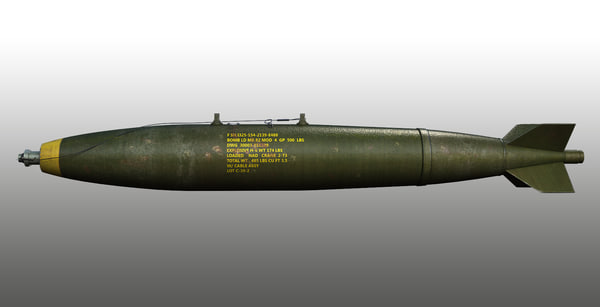 bombs mk-82 3d model