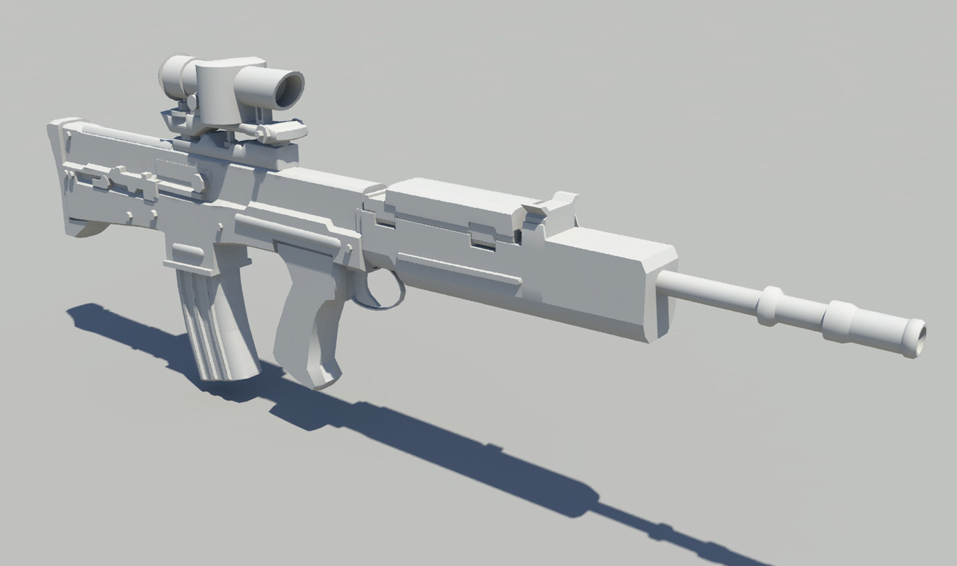 sa80 l85 weapon gun 3d ma