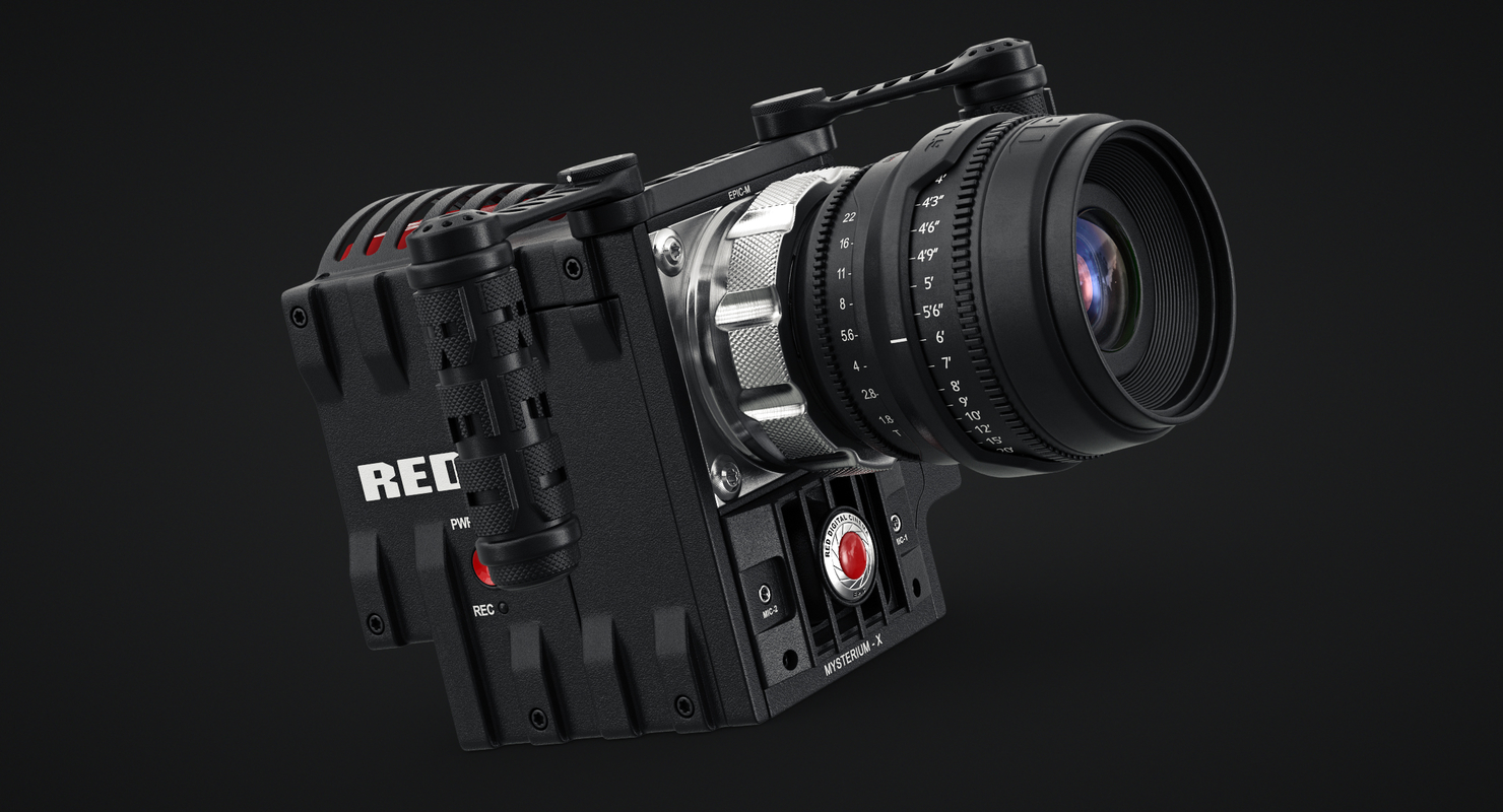 3d red epic camera 3 model