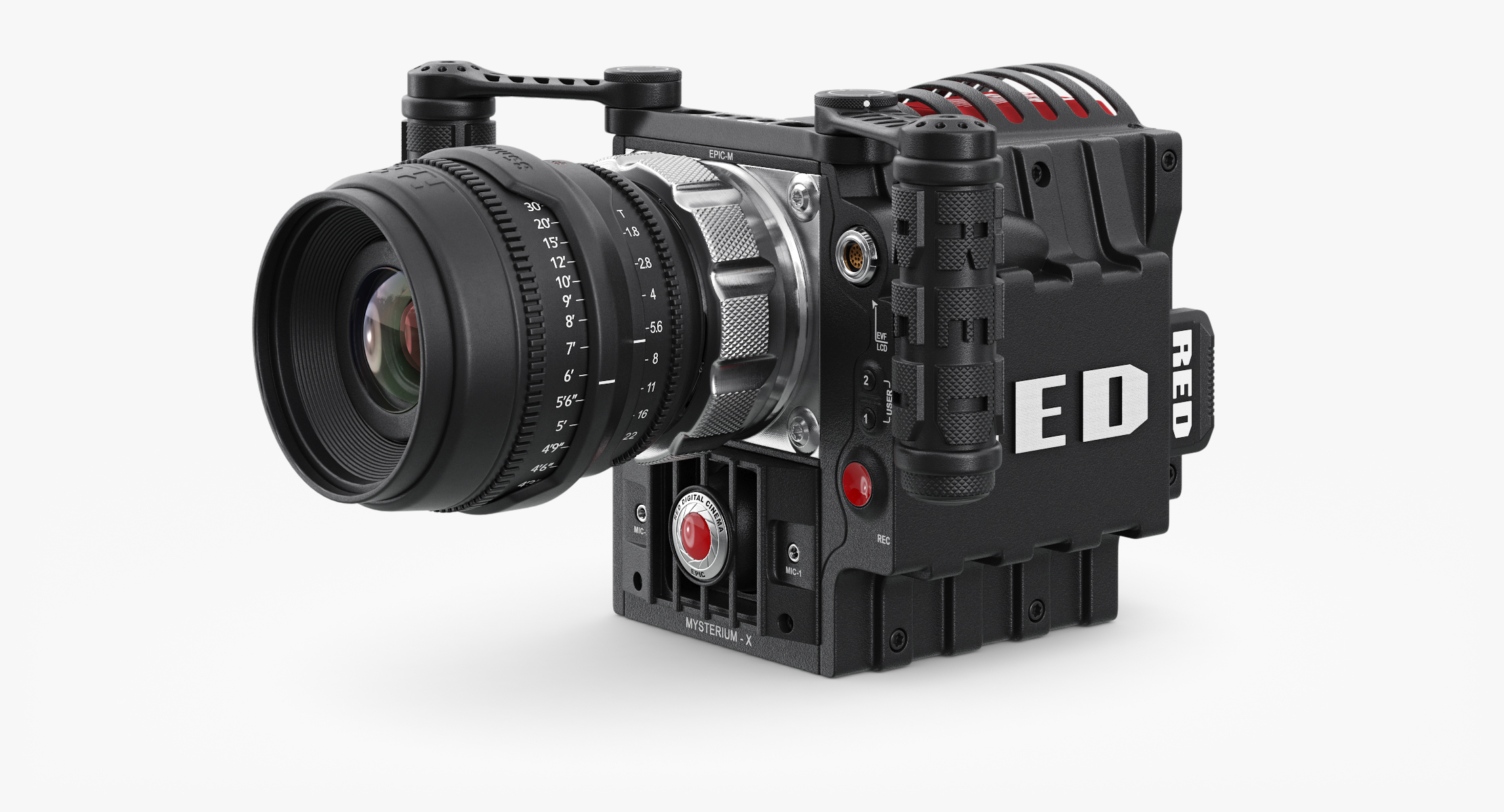 3d red epic camera 3 model