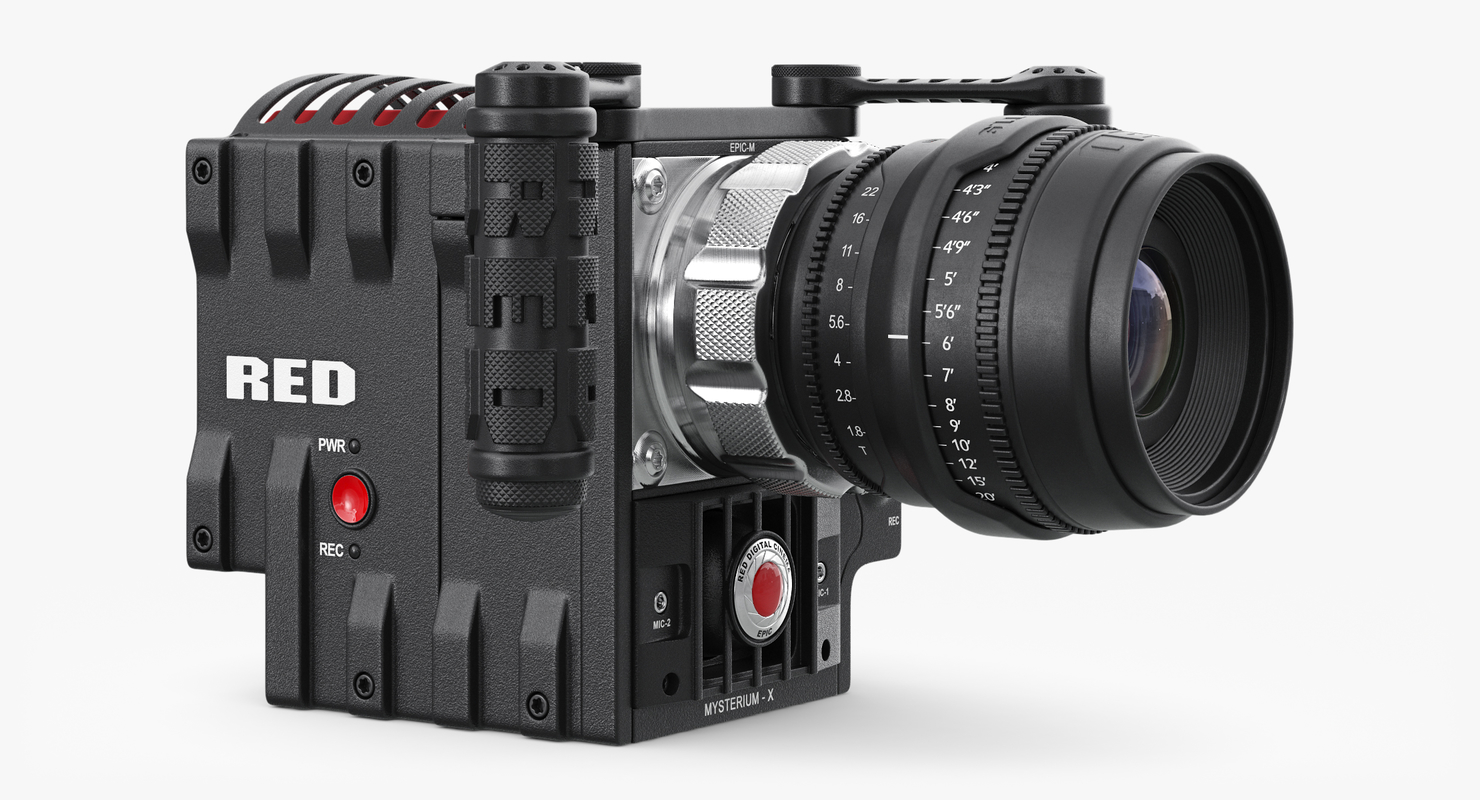 3d red epic camera 3 model