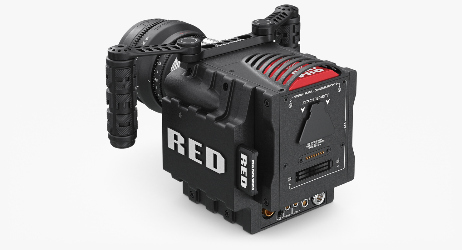 3d red epic camera 3 model