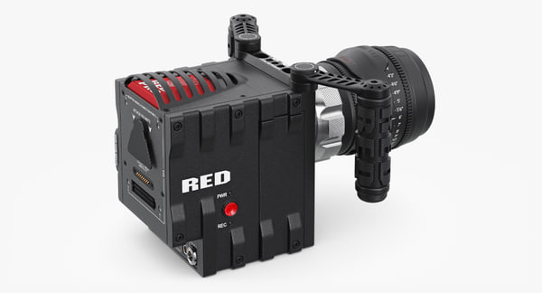 3d red epic camera 3 model