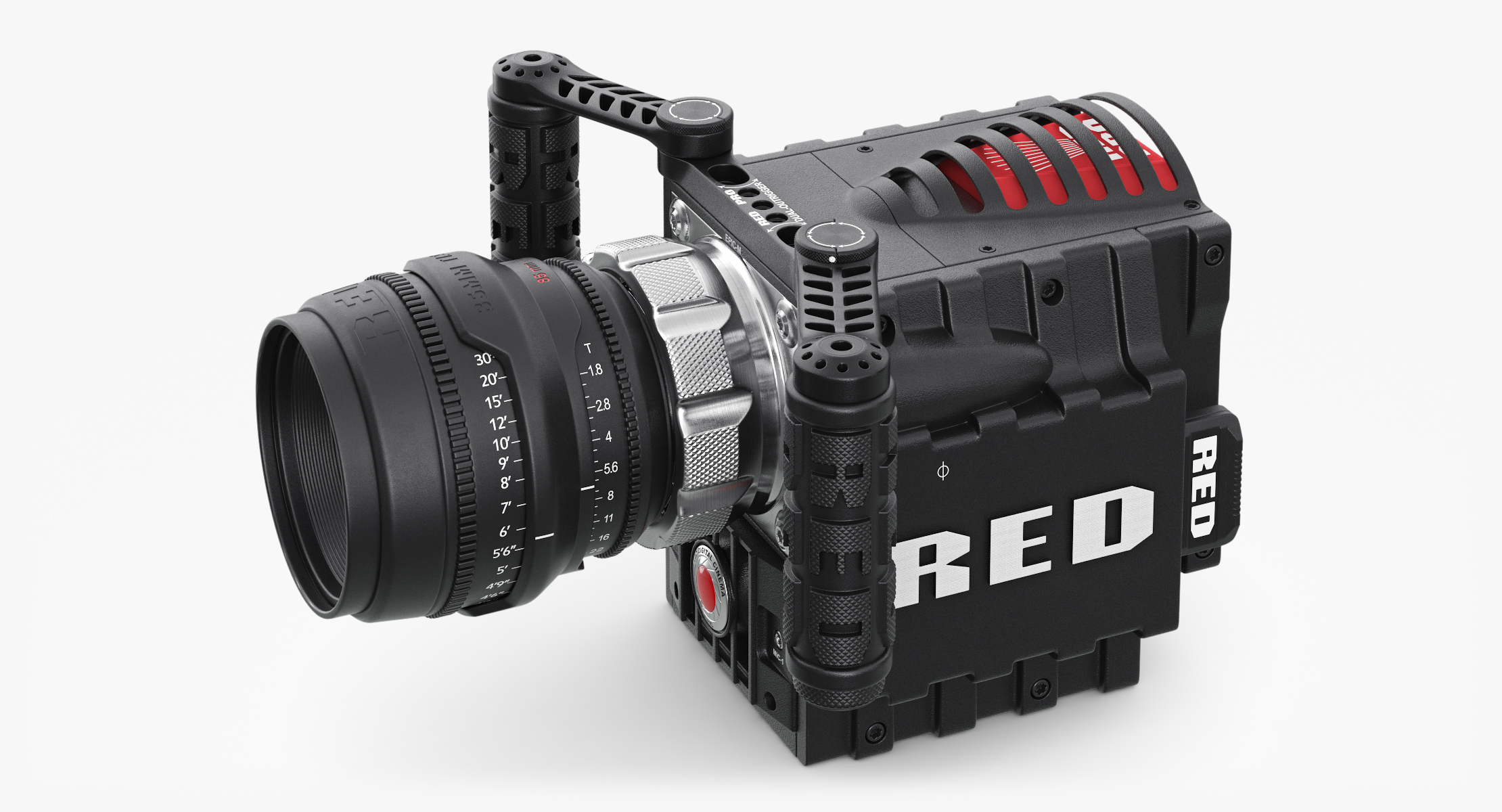 3d red epic camera 3 model