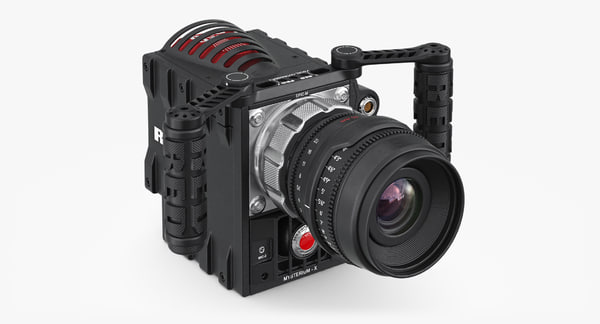 3d red epic camera 3 model