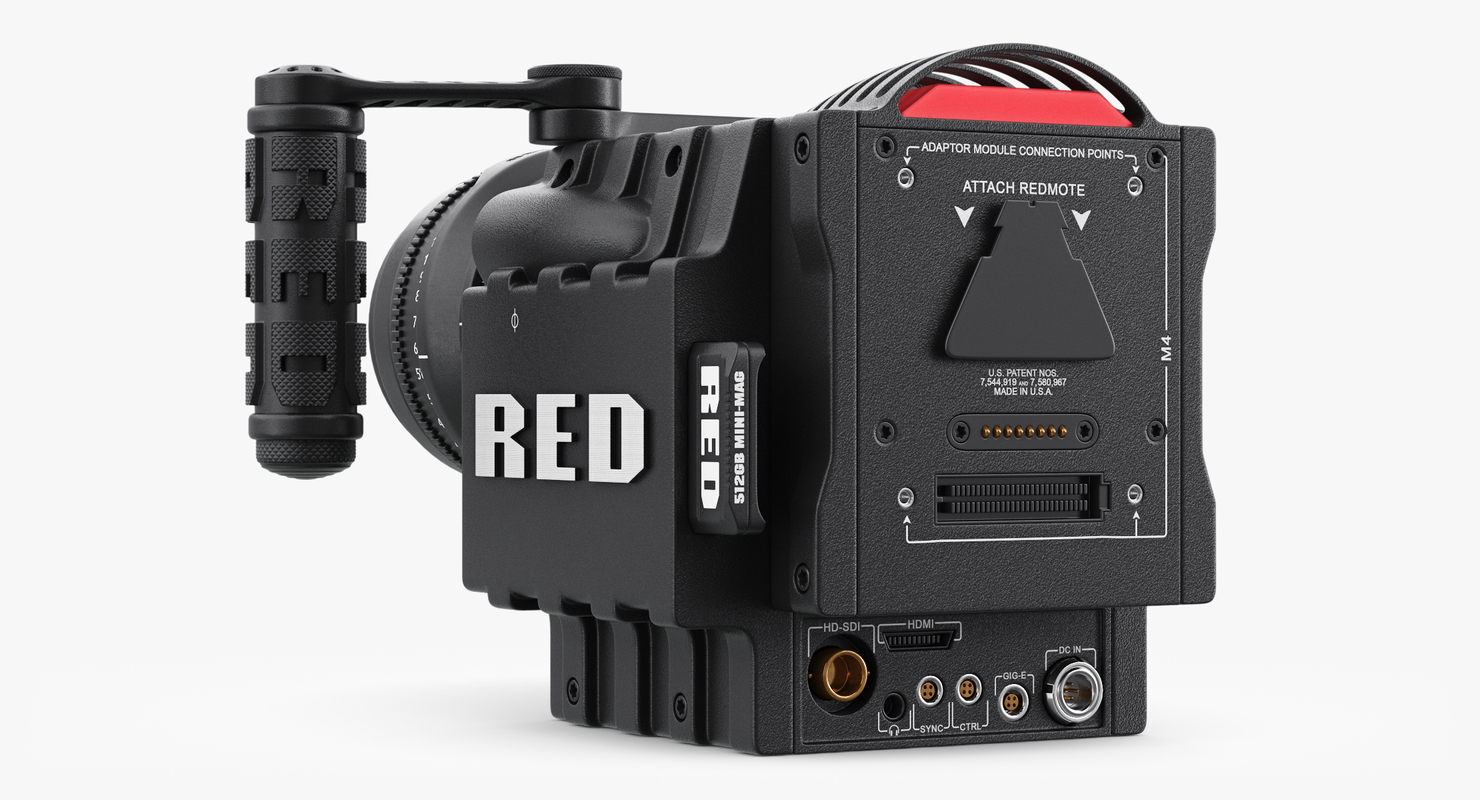 3d red epic camera 3 model