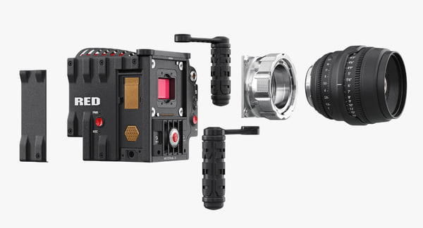 3d red epic camera 3 model