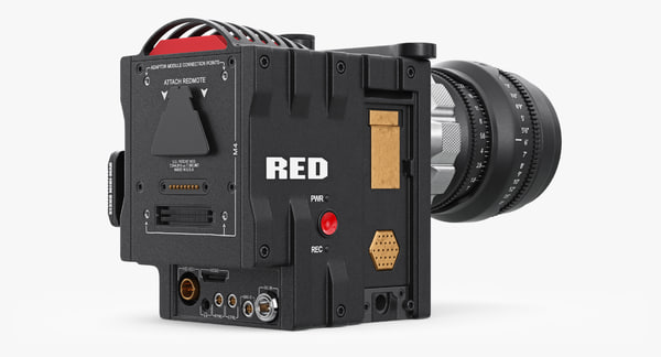 3d red epic camera 3 model