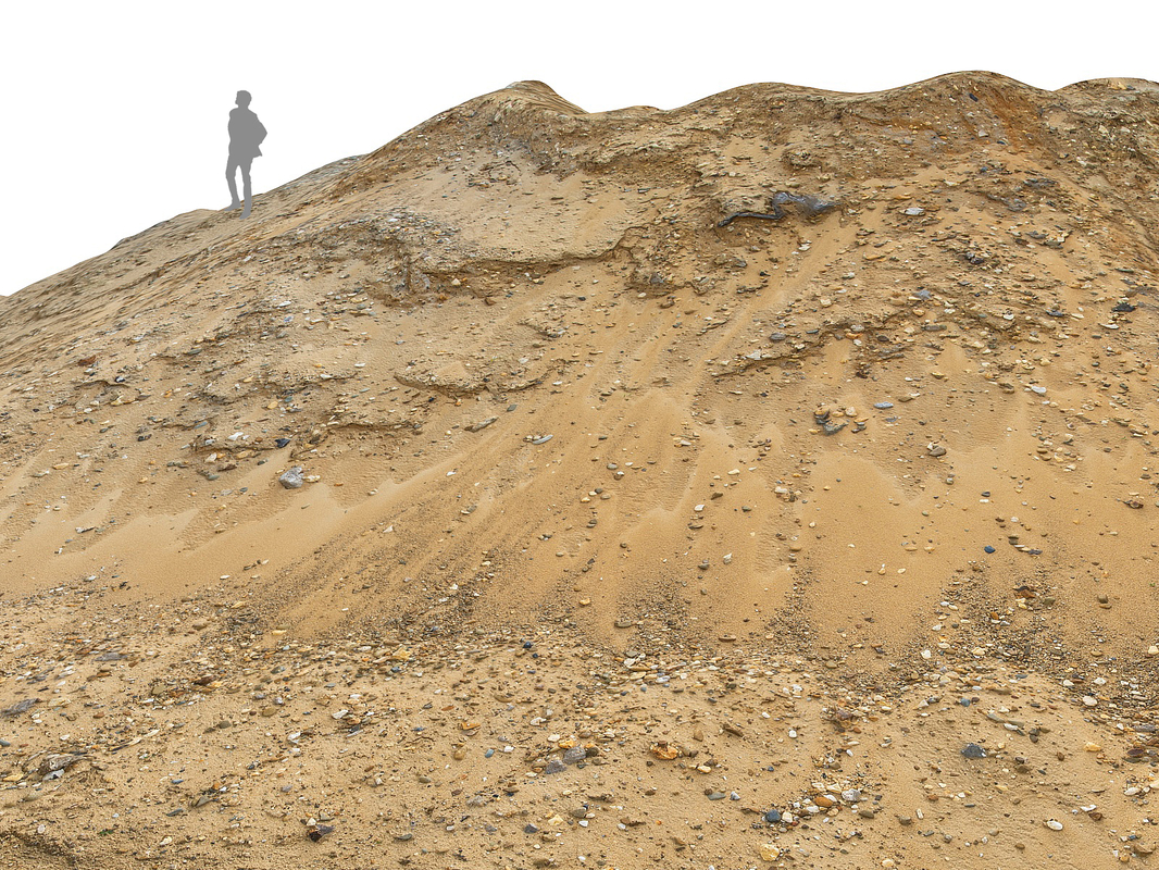 sand heap 16k 3d model