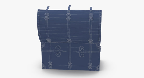 3d model medieval sea chest