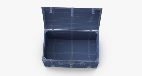 3d model medieval sea chest