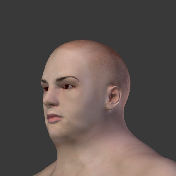 realistic fat woman obj