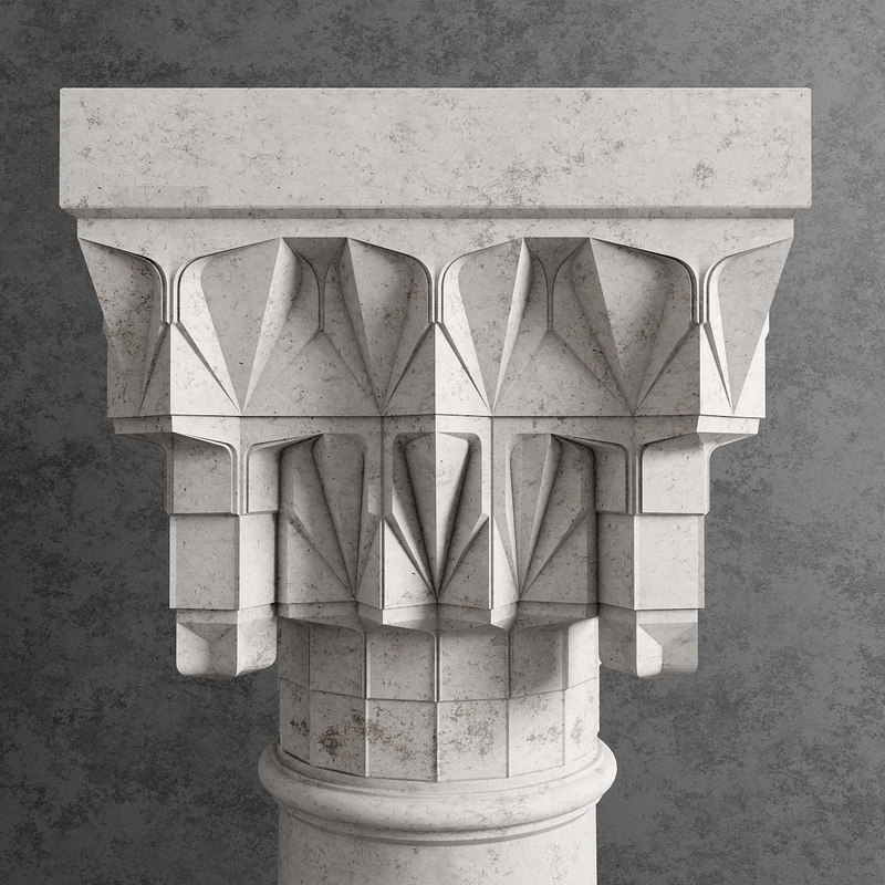 islamic column 3d model
