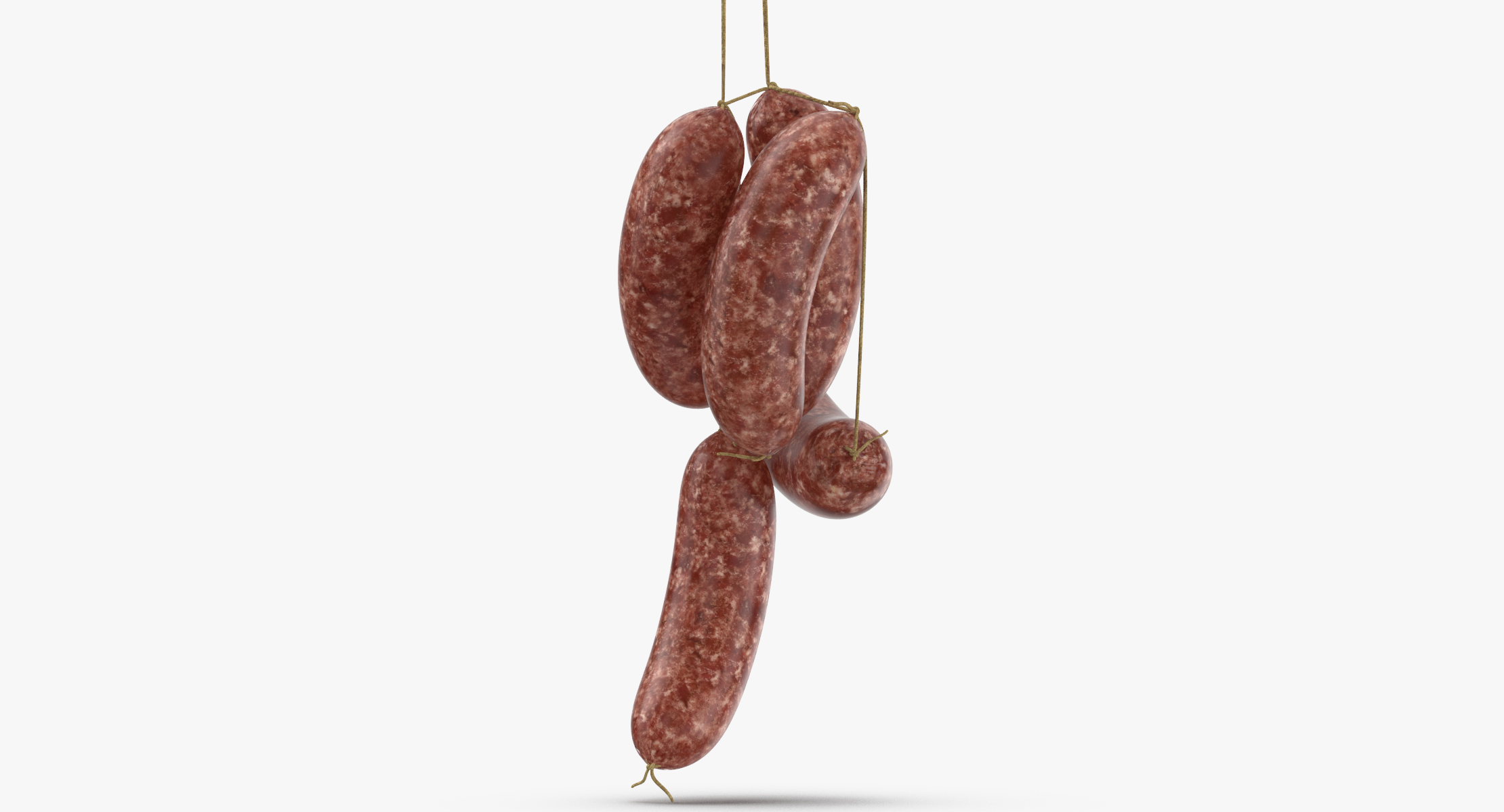 hanging sausages 01 3d c4d