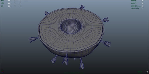 3d model t helper cell anatomy