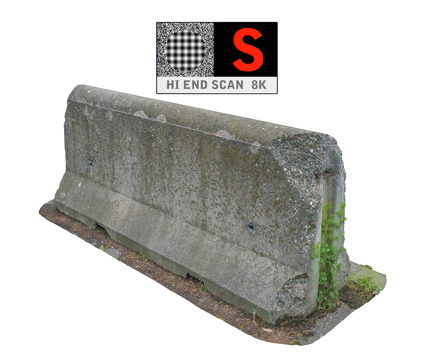 obj concrete barricade pack 25