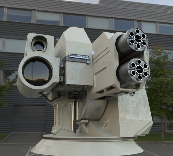 automatic missile turret 3d model