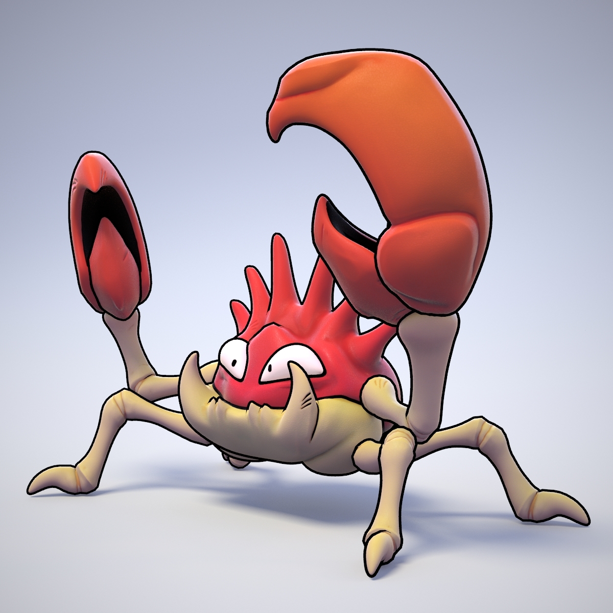 kingler pokemon 3d model