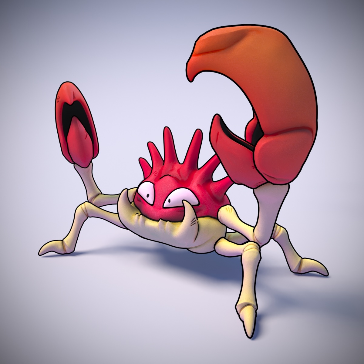 kingler pokemon 3d model