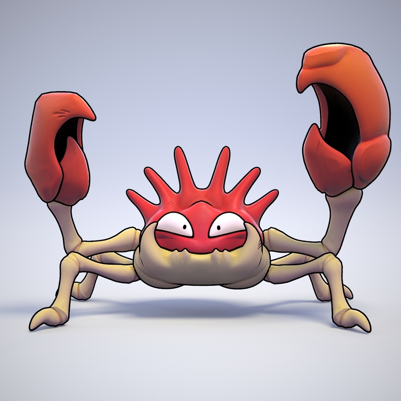 kingler pokemon 3d model