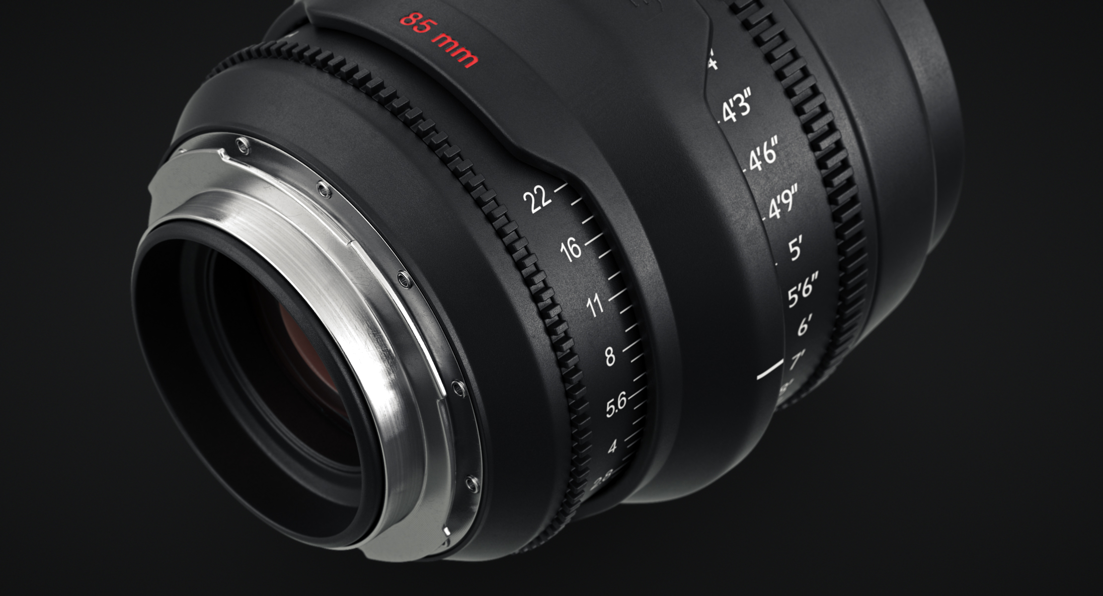 3d camera lens red epic model