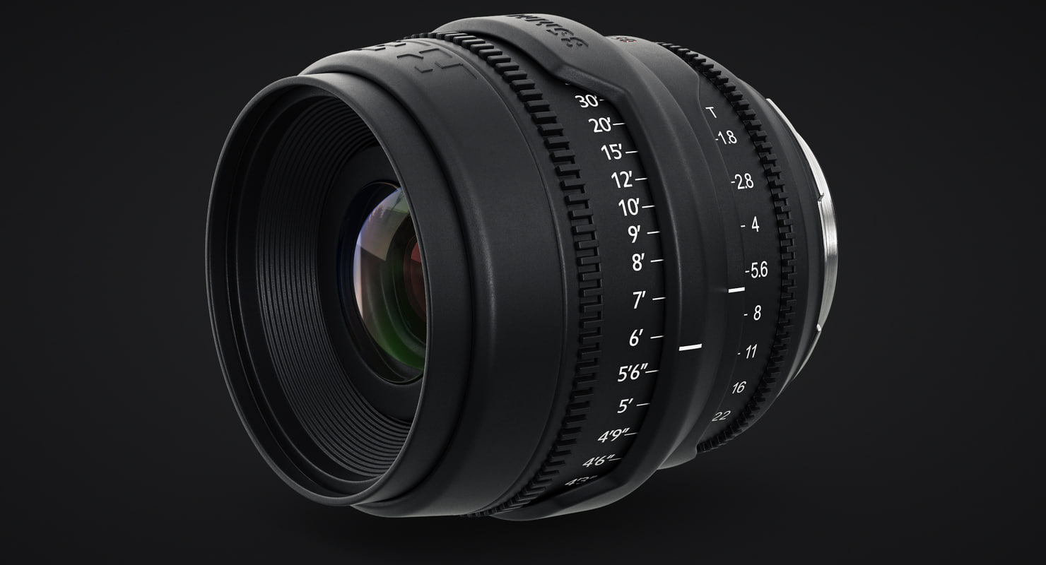 3d camera lens red epic model