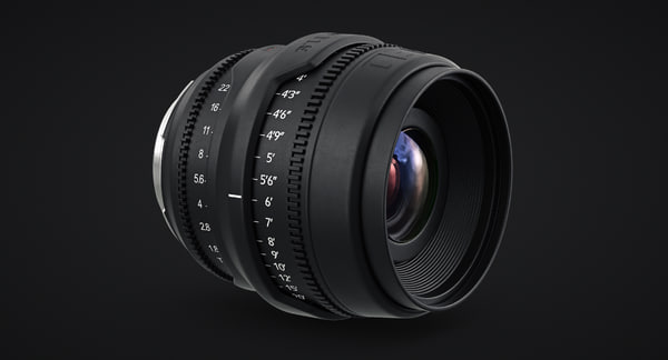 3d camera lens red epic model