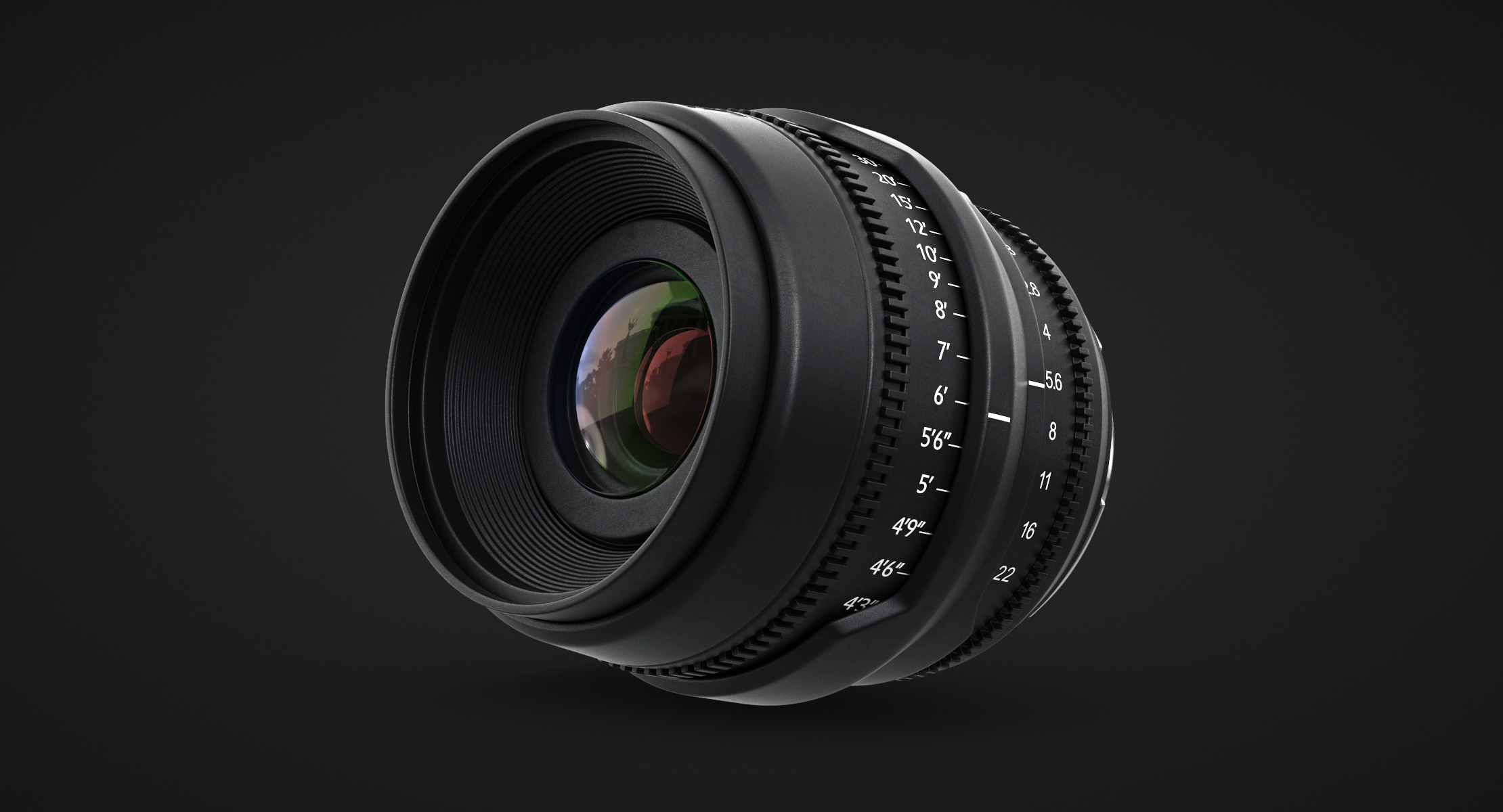 3d camera lens red epic model